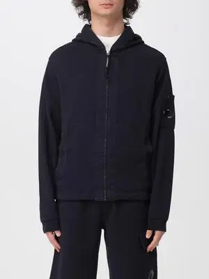 C.P. COMPANY Zip Up Hoodie - Blue