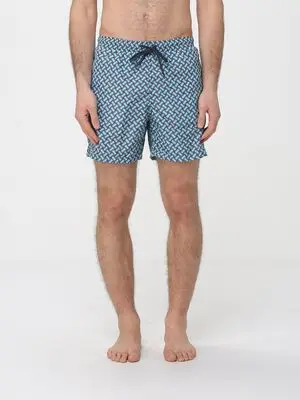 DRUMOHR Patterned Swimsuit - Gnawed Blue