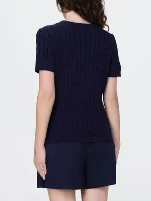 Ralph Lauren Cotton Sweater With Monogram - Navy