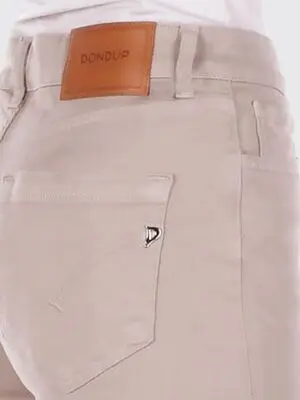 DONDUP Slim Fit Denim Jeans - Beige