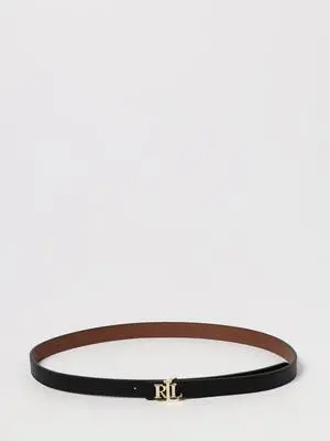 Ralph Lauren Lauren Ralph Lauren Belt With Gold Tone RL Logo Black