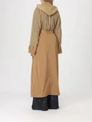 Pinko Double-breasted Trench Coat In Technical Fabric
