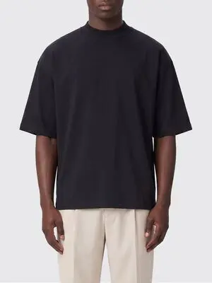 PAOLO PECORA Oversized Cotton T-shirt - Black