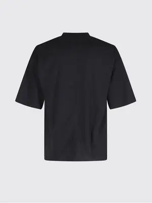 PAOLO PECORA Oversized Cotton T-shirt - Black