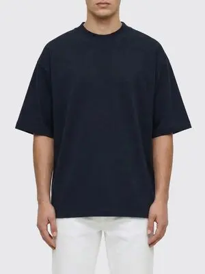 PAOLO PECORA Oversized Cotton T-shirt - Blue