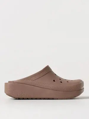 CROCS Platform Clogs - Beige
