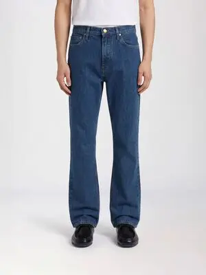 JIL SANDER Flared Cotton Trousers - Denim