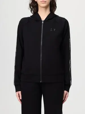 EA7 Hooded Zip Sweatshirt - Black