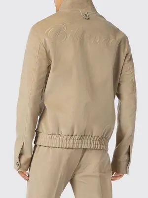 BILLIONAIRE Cotton Bomber Jacket - Beige