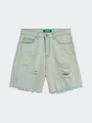 BARROW Distressed Shorts - Ice