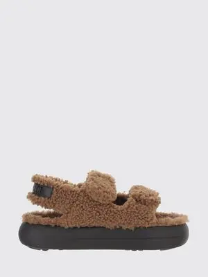 Moon Boot Shearling Sandal - Earth