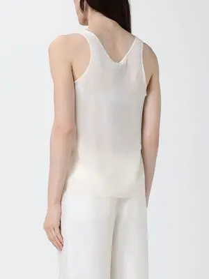 Pinko Sleeveless Pure Silk Top - White