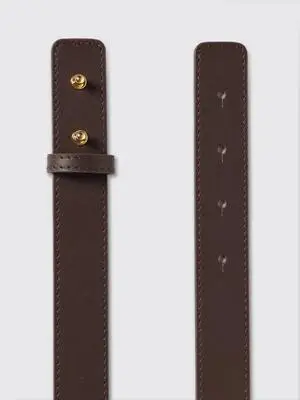Elisabetta Franchi Leather Belt - Cocoa