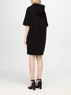 Michael Kors Short Sleeve Logo Hoodie Dress