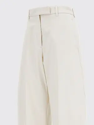 THELATEST Dina Stretch Cotton Baggy Trousers - White