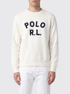 Polo Ralph Lauren Crewneck Cotton-blend Sweatshirt With Contrast Logo - Blue