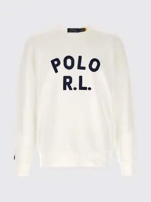 Polo Ralph Lauren Crewneck Cotton-blend Sweatshirt With Contrast Logo