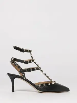 Valentino Garavani Rockstud Pumps In Leather - Black