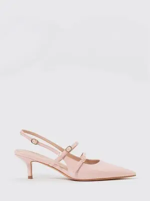 TWINSET Slingback Pumps With Buckle Detailing - Peach