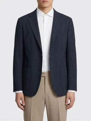 Barena Venezia Pinstripe Virgin Wool Blazer - Blue