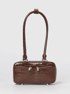 SELF-PORTRAIT Croc Effect Shoulder Bag