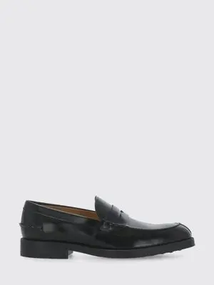 TOD'S Brushed Leather Loafers - Black