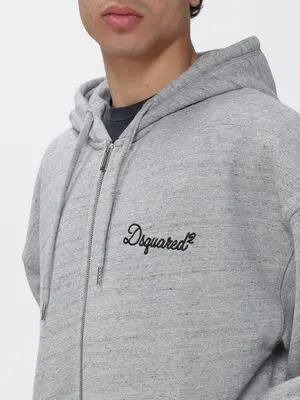 Dsquared2 Cotton Zip-up Hoodie With Drawstring