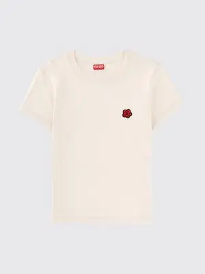 Kenzo Cotton T-shirt With Flower Logo