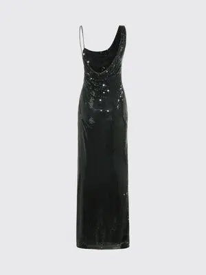 SELF-PORTRAIT One-shoulder Rhinestone Embellished Long Evening Gown