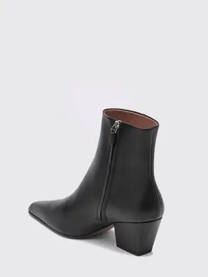 Paris Texas Jane Smooth Leather Cowboy Ankle Boots