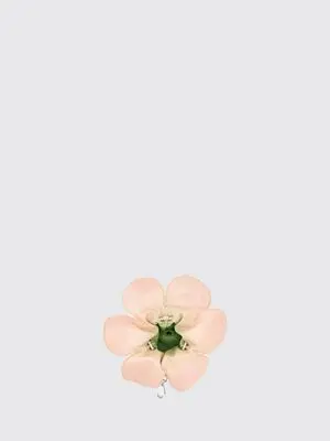 Simone Rocha Leather Coin Purse With Floral Embellishment