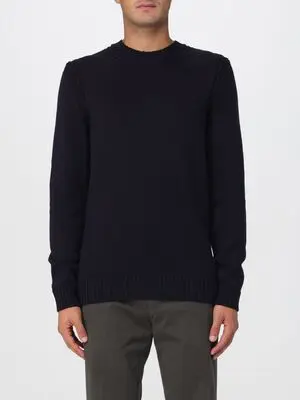 DONDUP Crew Neck Ribbed Jumper - Blue