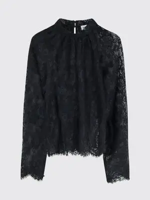 SELF-PORTRAIT Lace Long-sleeved Blouse With Crew Neck