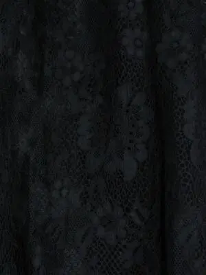 SELF-PORTRAIT Lace Long-sleeved Blouse With Crew Neck