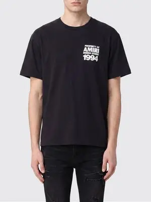 Amiri Contrasting Logo Cotton T-shirt With Dropped Shoulders - Grey