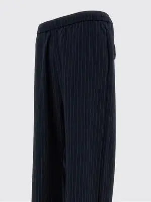 Barena Venezia Wide-leg Virgin Wool Stretch Pinstripe Trousers