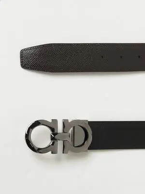 FERRAGAMO Gancini Buckle Belt - Black
