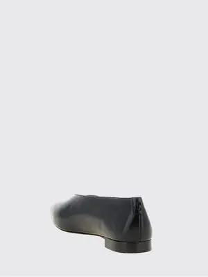 JIMMY CHOO Margot Smooth Leather Ballerina Flats With Rear Monogram