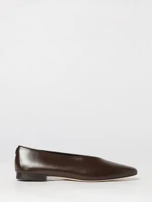 JIMMY CHOO Jimmy Choo Margot Smooth Leather Ballerina Flats Brown