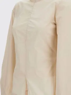 THELATEST Dalila Cotton Shirt With Mandarin Collar And Balloon Sleeves