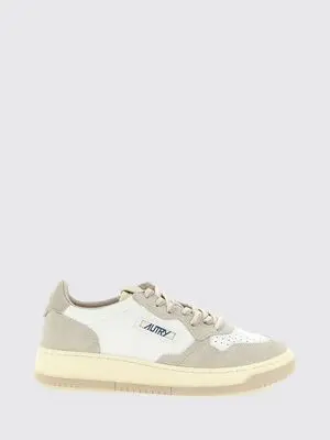 AUTRY Autry Medalist Low Sneakers In Textured Calfskin Grey
