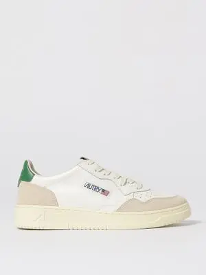 AUTRY Lace-up Suede And Leather Trainers - White 2