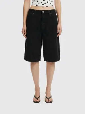 DONDUP Cropped Cotton Trousers - Black