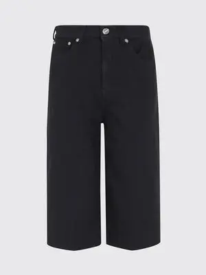 DONDUP Cropped Cotton Trousers - Black