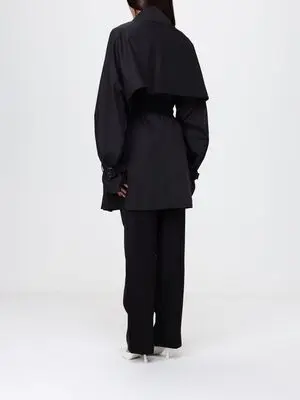 TOTEME Cotton Double-breasted Trench Coat - Black