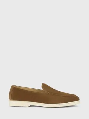 DOUCAL'S Suede Loafers - Camel