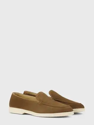 DOUCAL'S Suede Loafers - Camel