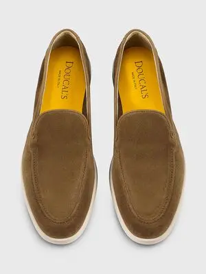 DOUCAL'S Suede Loafers - Camel