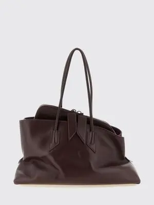 Attico Leather Shoulder Bag - Brown