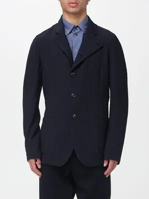 Emporio Armani Textured Blazer - Blue